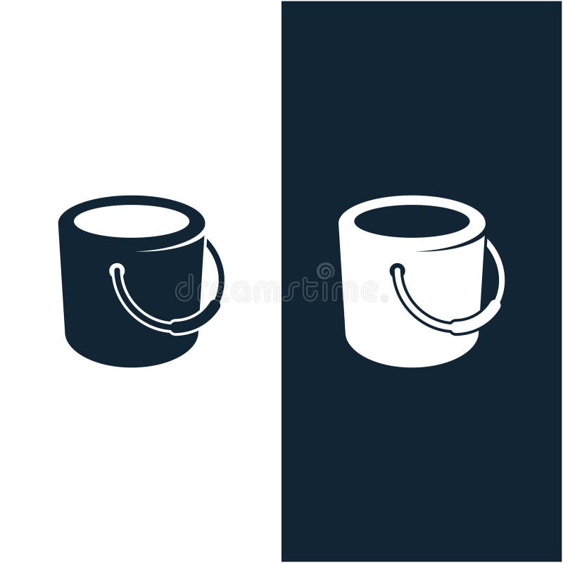 Set of Bucket Logo Design, Vector, Illustration, Symbol, Icon. Stock ...
