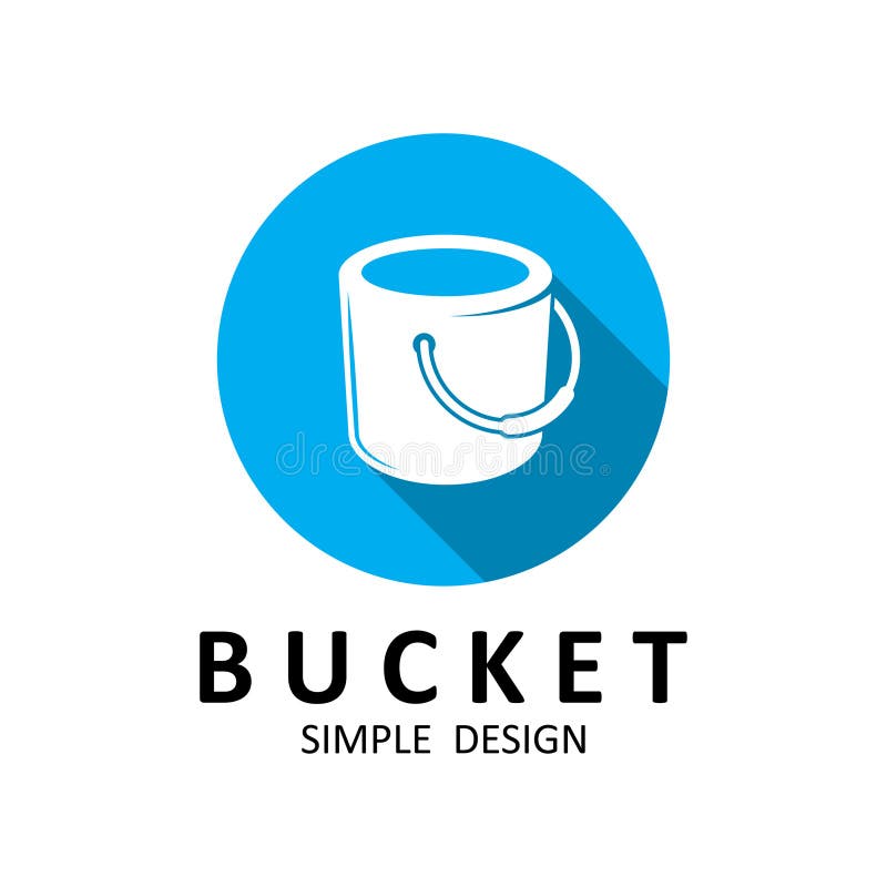 Bucket Logo Design, Vector, Illustration, Symbol, Icon. Stock Vector ...