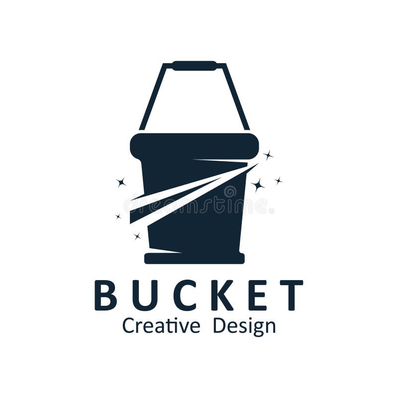 Bucket logo vector stock vector. Illustration of house - 341858273