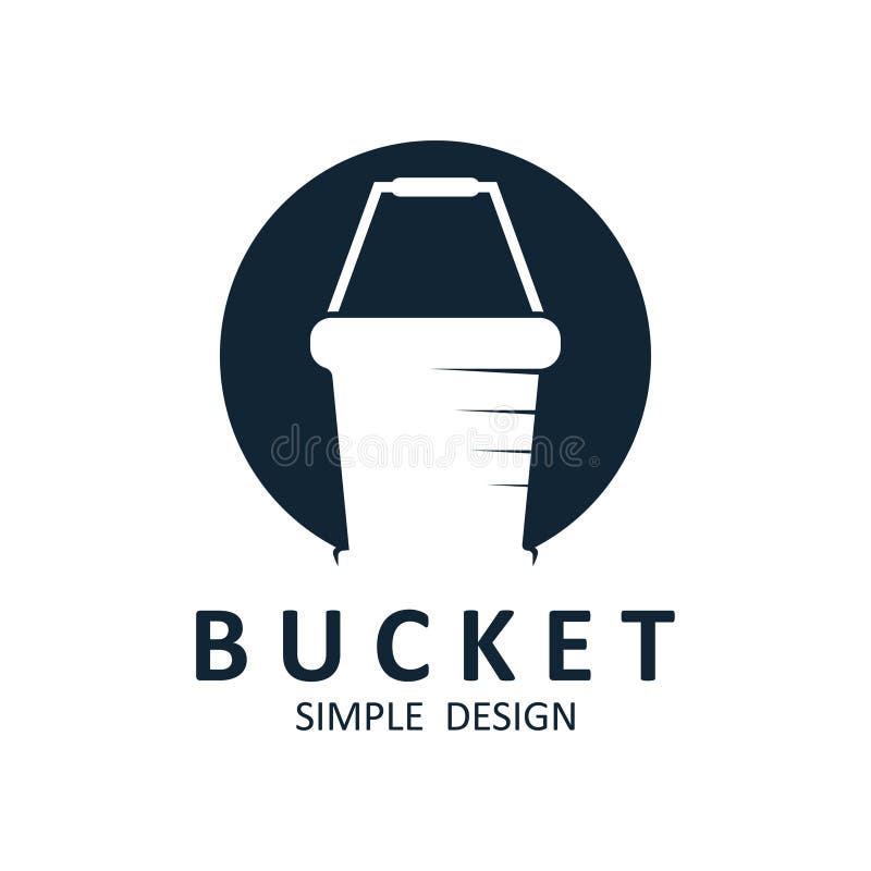 Bucket logo design stock vector. Illustration of simple - 341858324