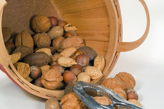 Bucket of Mixed Nuts stock photo. Image of cracker, beige - 1721906