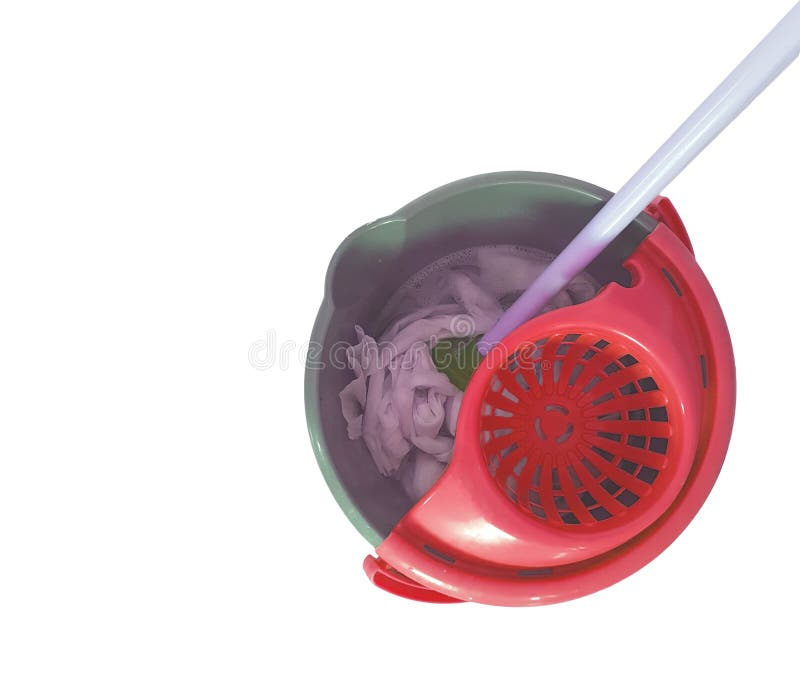 Bucket Mop Isolated Water Top View Stock Image - Image of housecleaning ...