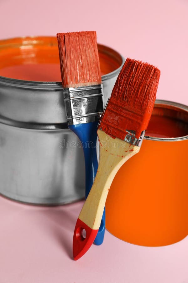 656 Paint Brush Bucket Orange Paint Stock Photos - Free & Royalty-Free ...