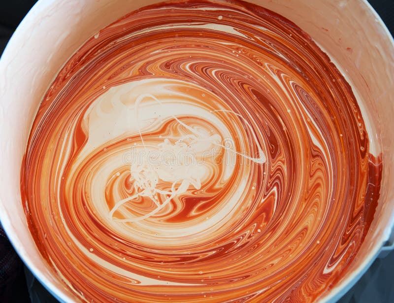 Orange Paint Obtained from White Paint with the Addition of Red and ...