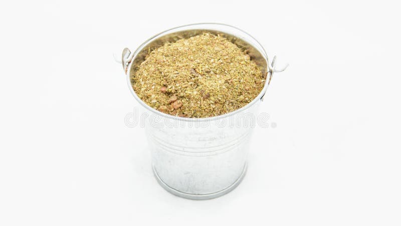 A Bucket of Oriental Spices on a Light Background Stock Photo - Image ...