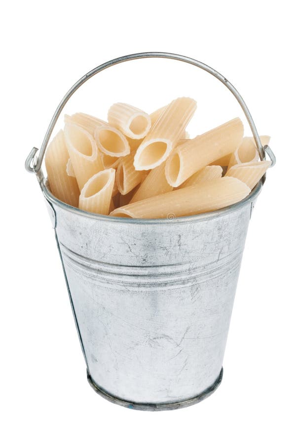 Pasta bucket stock photo. Image of macro, fresh, bunch - 13019602