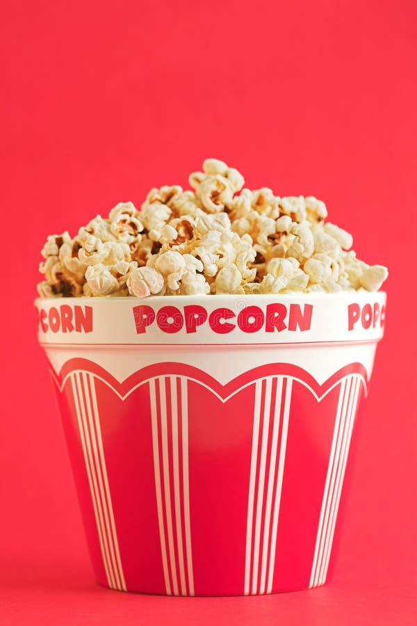 Bucket of popcorn stock photo. Image of background, container - 12654038