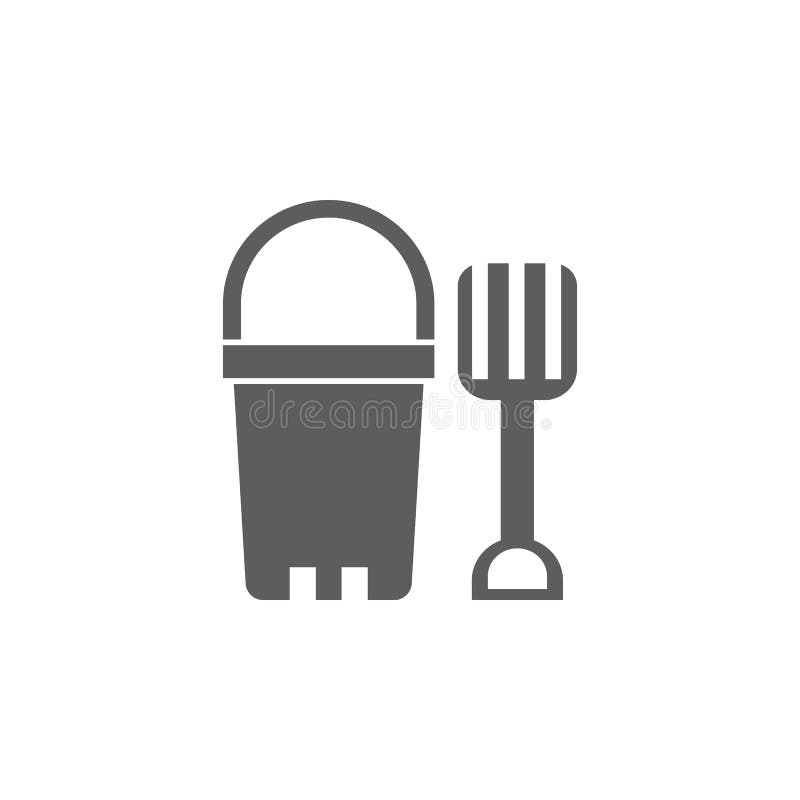 Bucket with Scoop Icon. Element of Toys for Mobile Concept and Web Apps ...