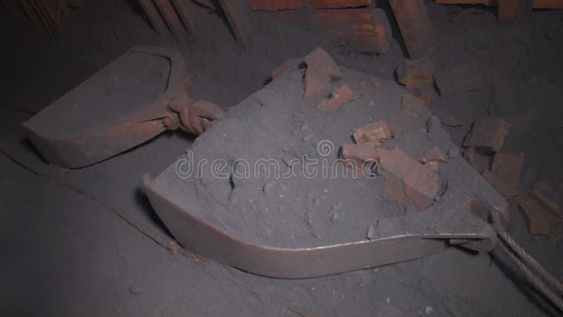 Standing scraper winch stock footage. Video of dirty - 63452486