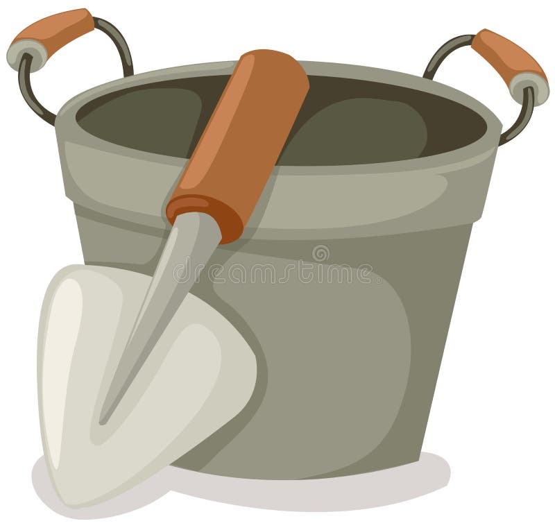 Bucket and shovel stock vector. Illustration of pattern - 14421354