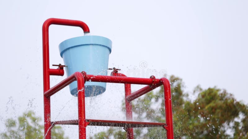 Bucket Splash at Water Park Stock Footage - Video of activity ...