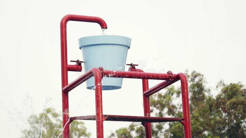 Bucket Splash at Water Park Stock Footage - Video of activity ...
