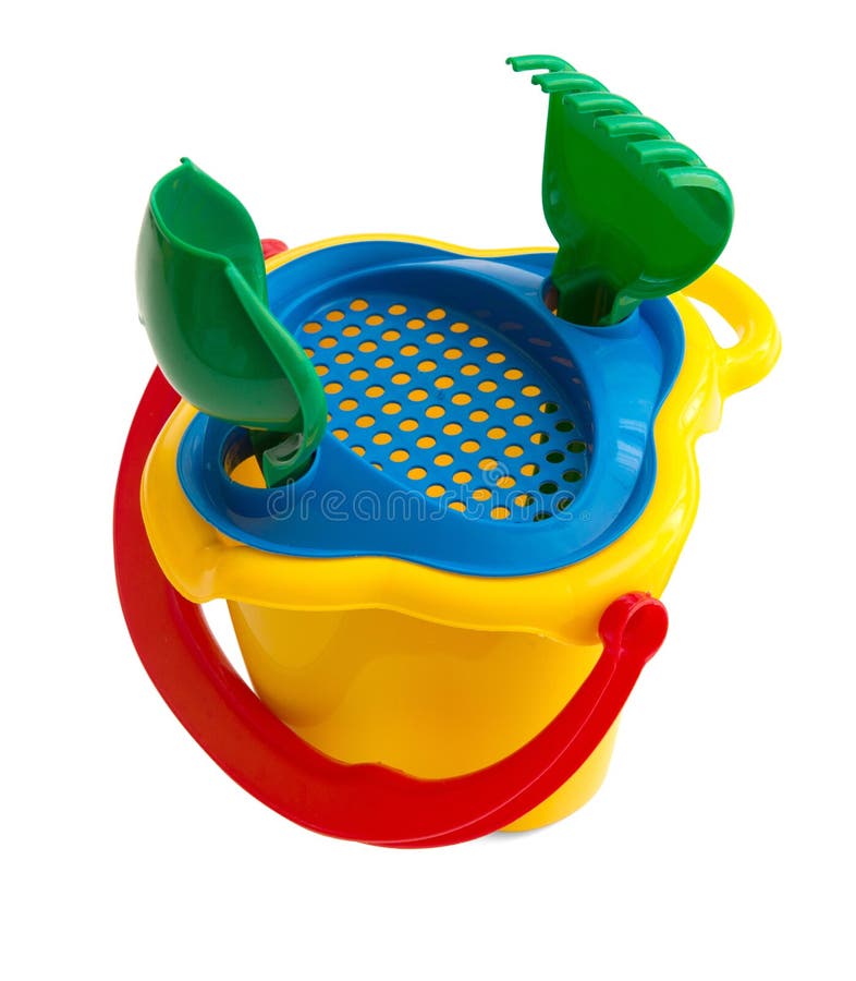 Bucket toy stock image. Image of isolated, beach, bucket - 52546245