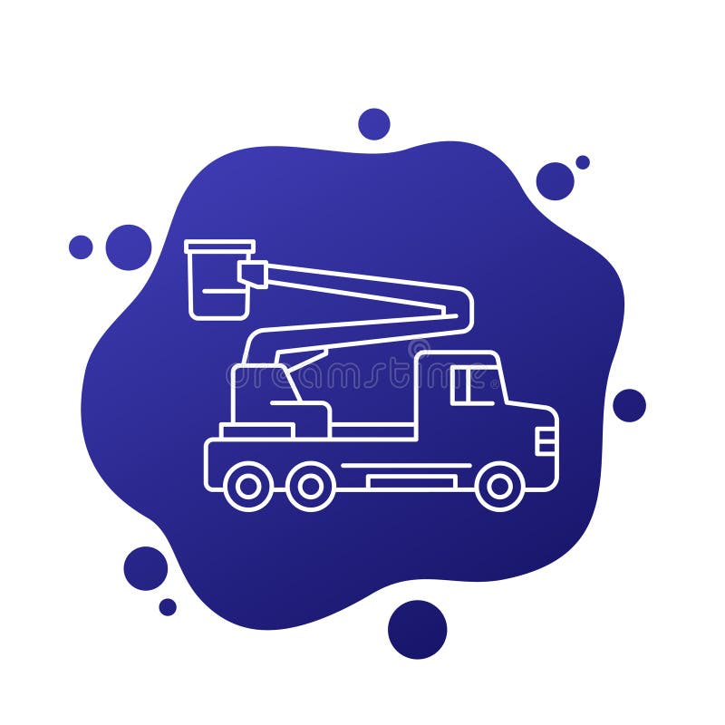 Electric Bucket Truck Stock Illustrations – 281 Electric Bucket Truck ...