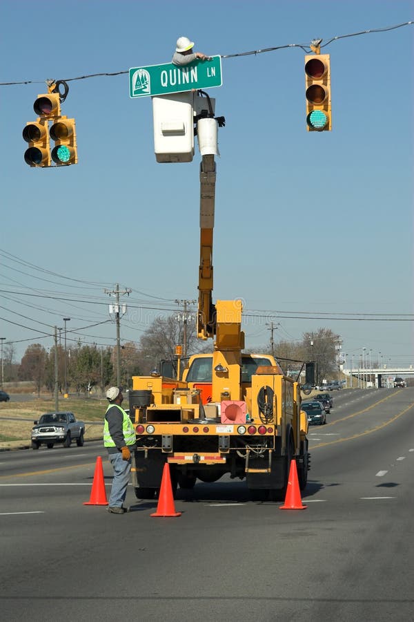 Bucket Truck Working stock photo. Image of work, pickup - 350306