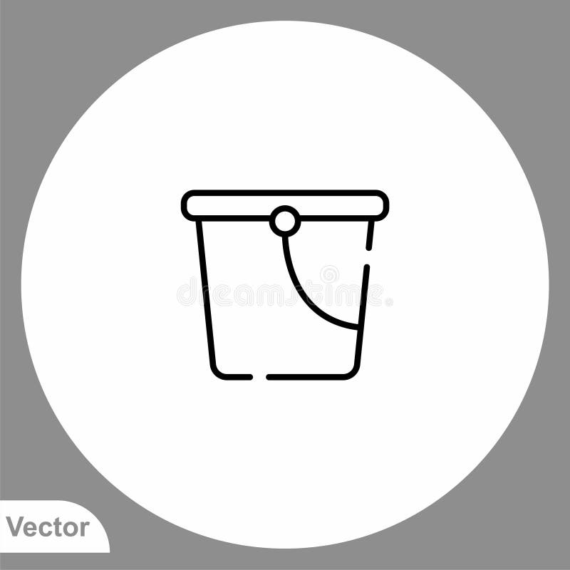 Bucket Icon Stock Illustrations – 42,252 Bucket Icon Stock ...
