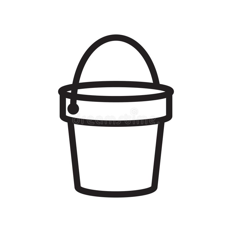 Bucket. Vector Illustration Decorative Design Stock Vector ...