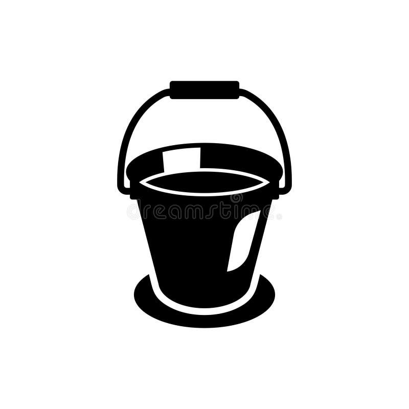 Water Bucket Black White Stock Illustrations – 5,788 Water Bucket Black ...