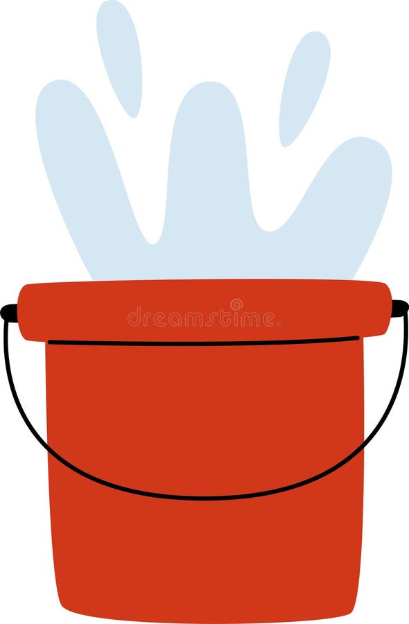 Bucket with Water stock vector. Illustration of clean - 293779387