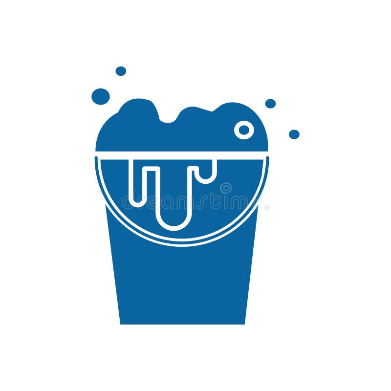 Bucket of Water. Vector Illustration Decorative Design Stock Vector ...