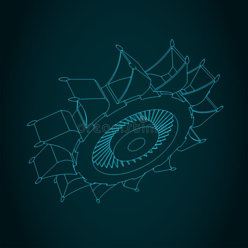 Bucket wheel conveyor stock vector. Illustration of sketches - 263631634