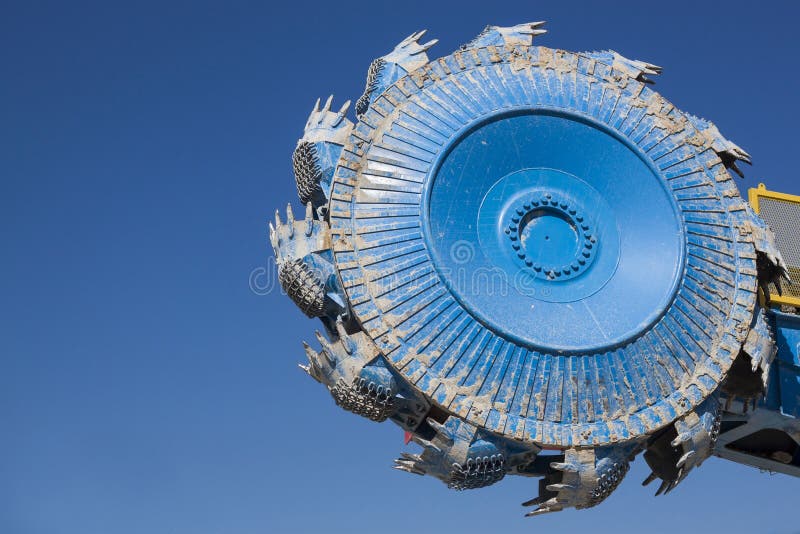 Bucket wheel excavator stock photo. Image of bucket, chains - 41876878