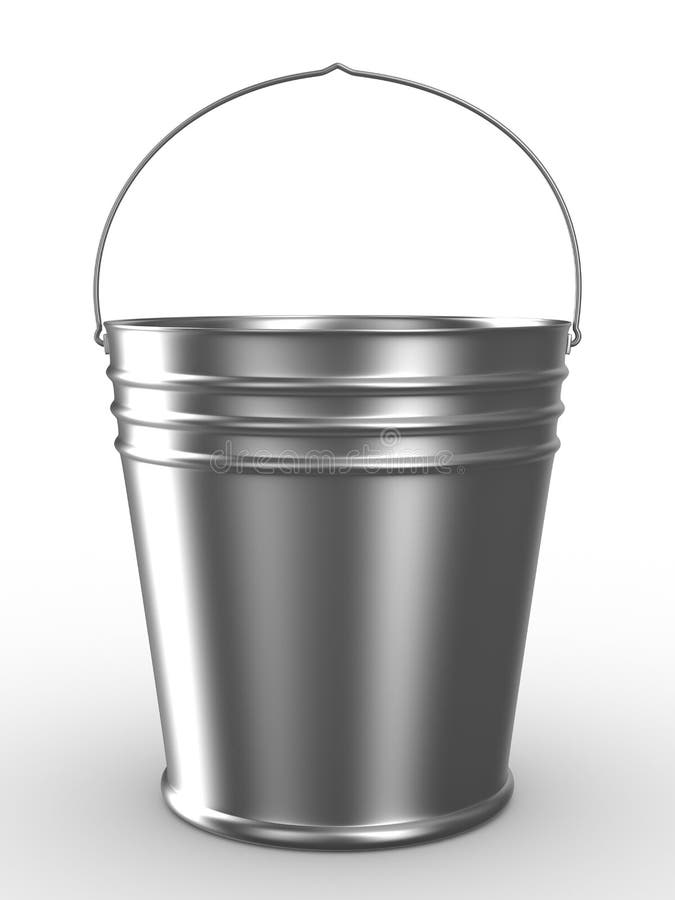Bucket - a Linear Vector Drawing for Coloring. Plastic or Metal Bucket ...