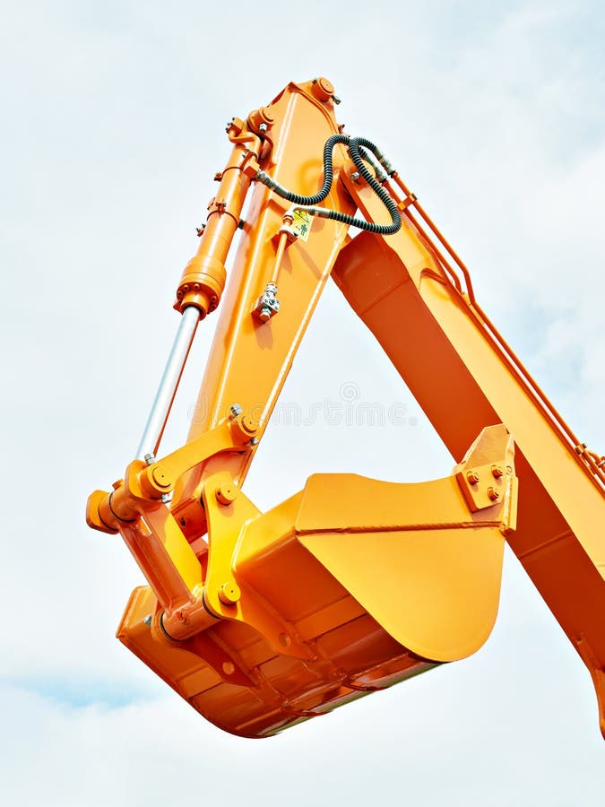 Buckets Construction Excavator Stock Image - Image of transport ...