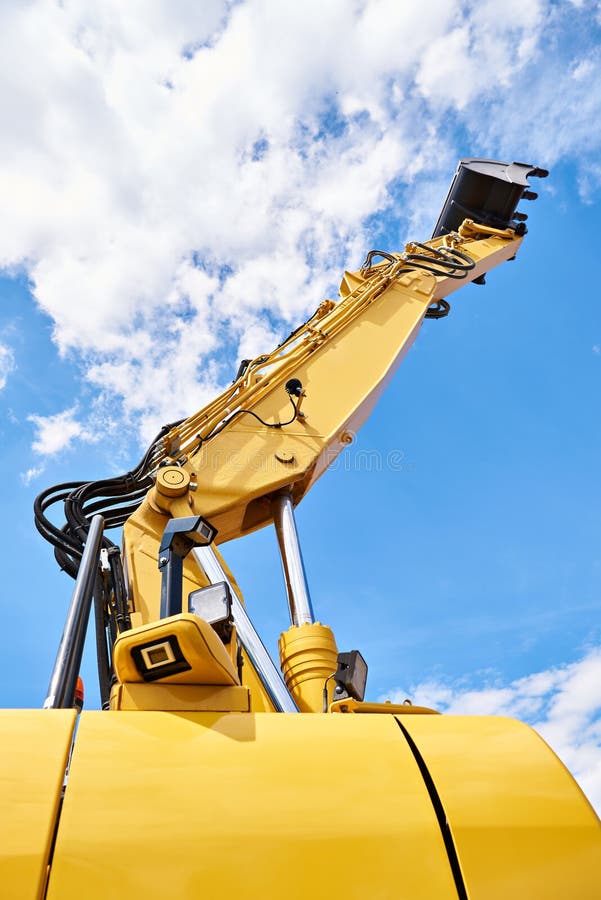 Buckets Construction Excavator Stock Photo - Image of machinery, loader ...