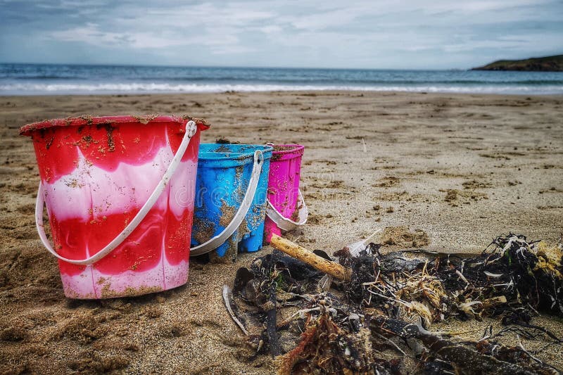 Buckets, no Spade stock image. Image of buckets, colourful - 121323447