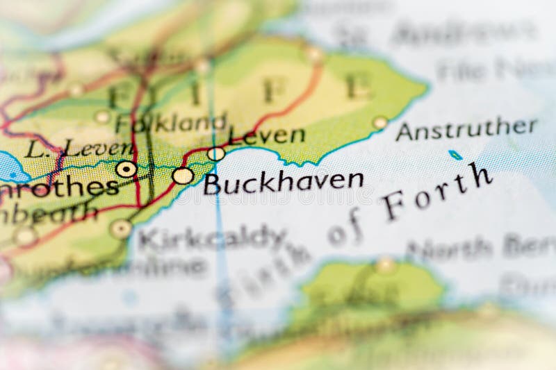 Buckhaven, Scotland Highlighted on a World Map Stock Image - Image of ...