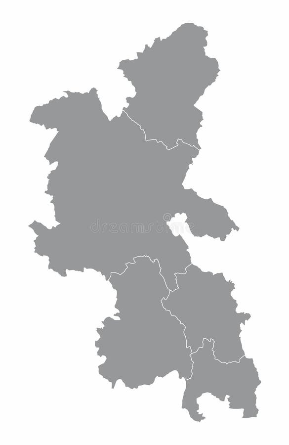 Buckinghamshire County Administrative Map Stock Vector - Illustration ...