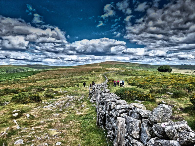 Buckland Beacon Dartmoor National Park Devon Uk Stock Photo - Image of ...