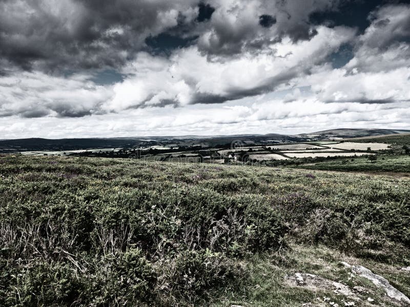 Buckland Beacon Dartmoor National Park Devon Uk Stock Photo - Image of ...