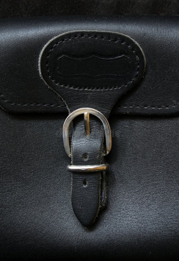 Buckle on Leather Briefcase Stock Image - Image of close, handbag: 18481825