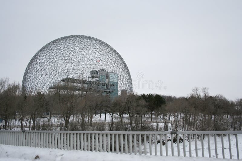 Buckminster Fuller S Geodesic Dome Stock Image - Image of architecture ...