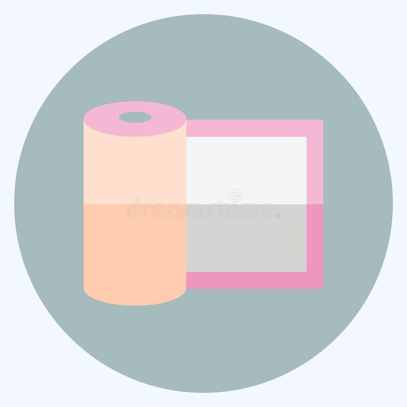 Buckram Icon in Trendy Flat Style Isolated on Soft Blue Background ...