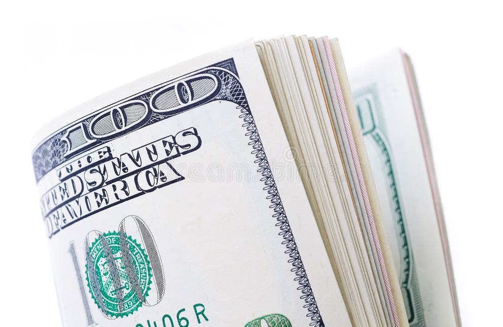 100 bucks stack isolated stock photo. Image of business - 82891928