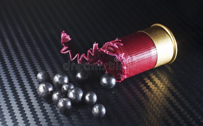 Buckshot ammo stock photo. Image of ammuntion, graphite - 65099516