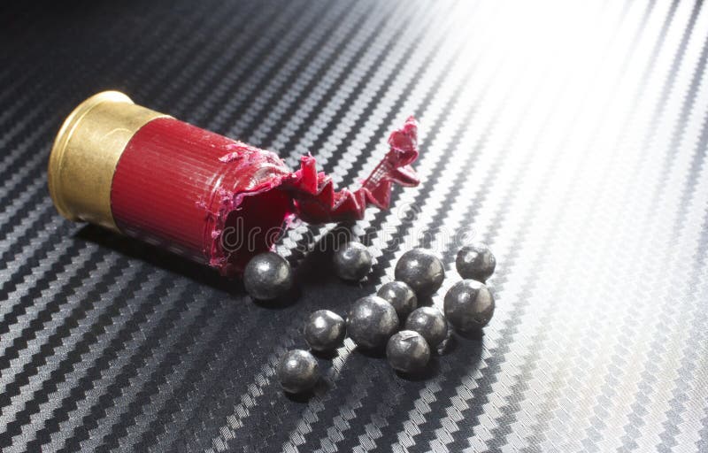 Buckshot ammunition stock image. Image of weapon, pellets - 68744683