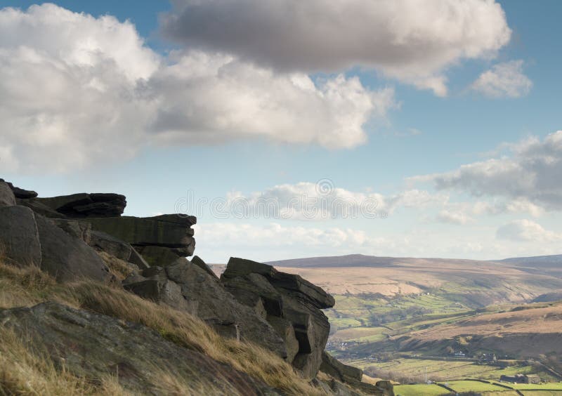 Buckstone edge stock image. Image of edge, england, field - 37992225