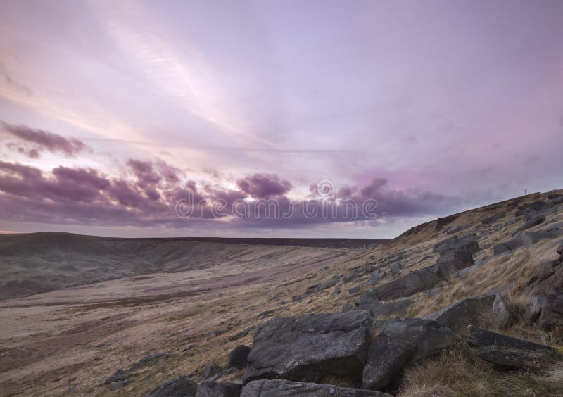 Buckstone edge sunset stock image. Image of buckstone - 38345491