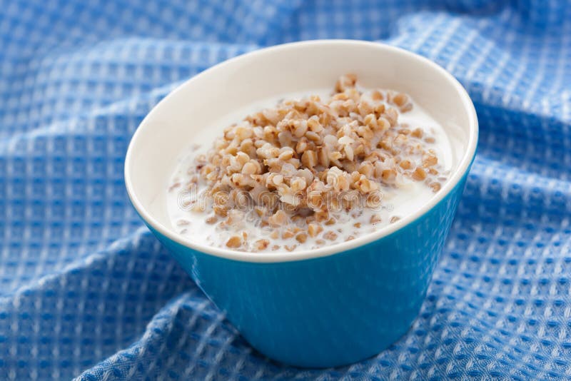 Buckwheat groats with milk stock photo. Image of milk - 27913854