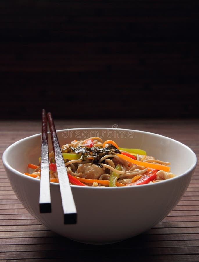Asian Noodle Bowl stock photo. Image of kitchenware, cuisines - 32306