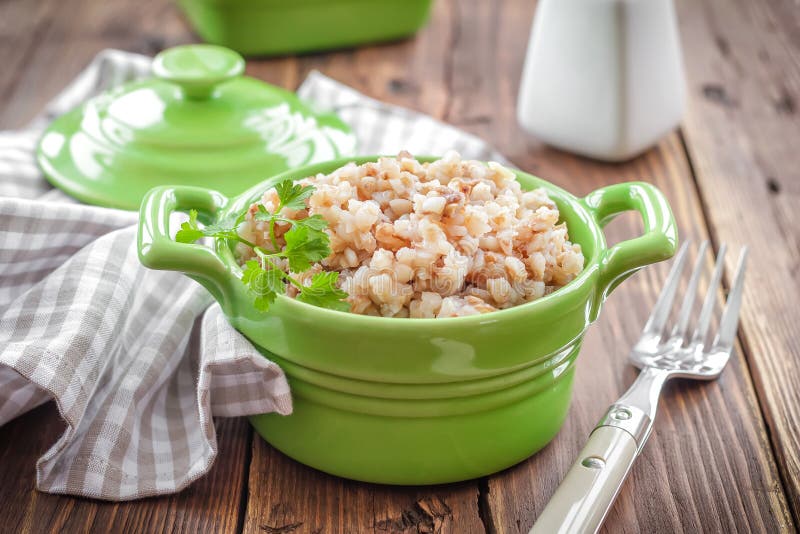Buckwheat porridge stock photo. Image of heap, cooked - 36050366