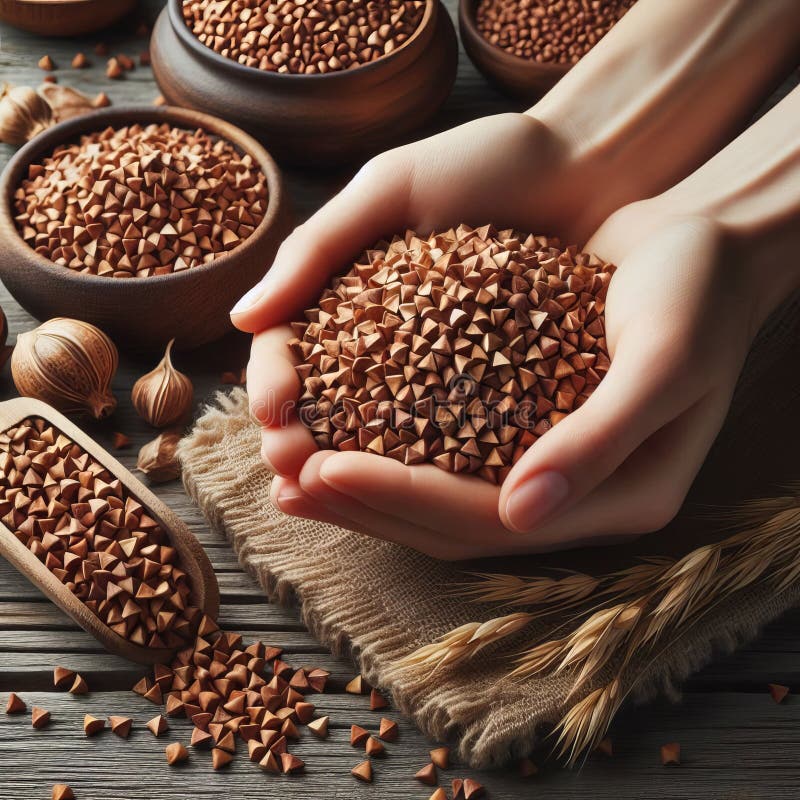 174 41. Buckwheat Seeds_ Small, Triangular Seeds with a Nutty L Stock ...