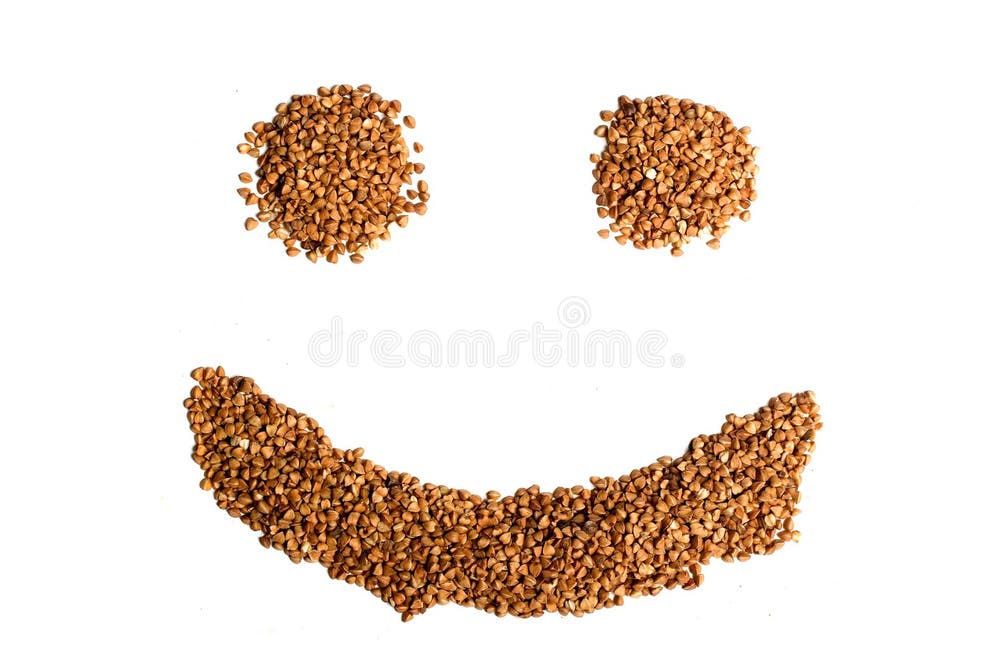 Buckwheat smile stock photo. Image of cooked, kernels - 6637912