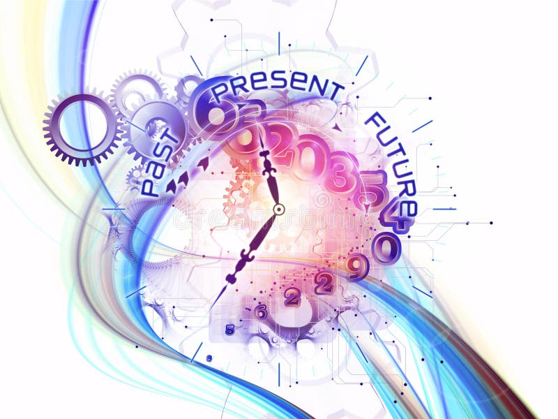 Bucle temporal stock de ilustración. Ilustración de minuto - 24375560