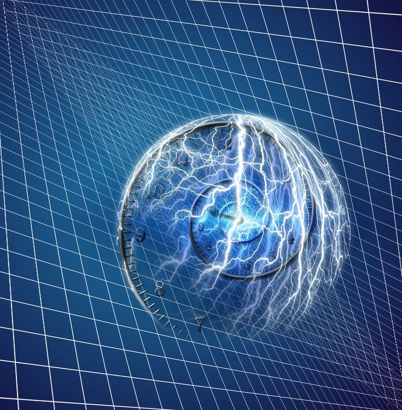 Bucle temporal stock de ilustración. Ilustración de bola - 89241523