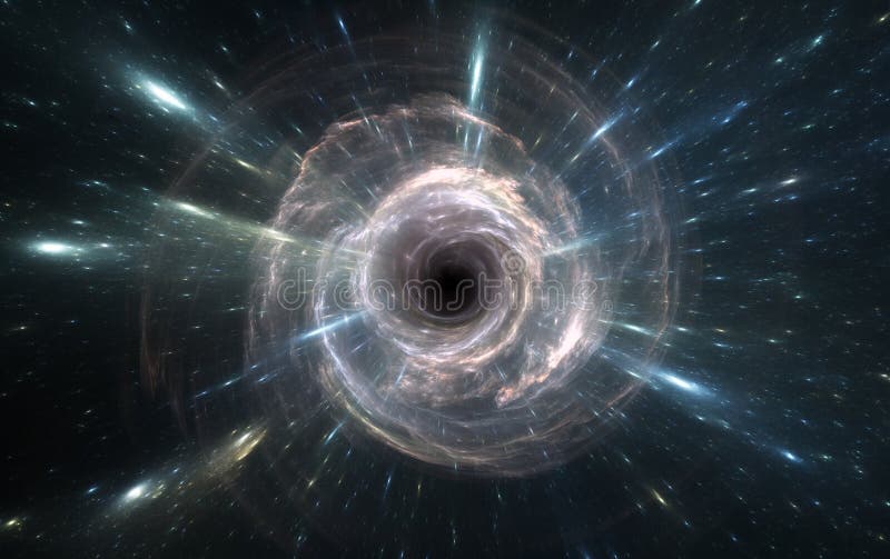 Bucle Temporal, Viajando Con Espacio Y Tiempo Stock de ilustración ...